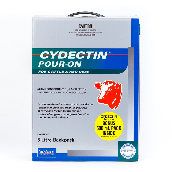 Cydectin Pour On 5.5L - Clermont Agencies