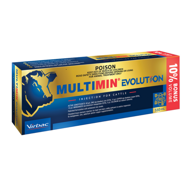 Virbac Multimin Evolution Cattle 550ml - Clermont Agencies