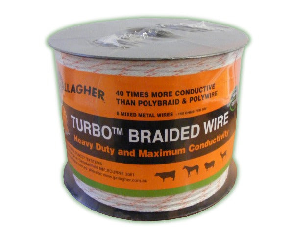 Gallagher Turbo Braid Wire 3.5mm 400m SG62156 - Clermont Agencies