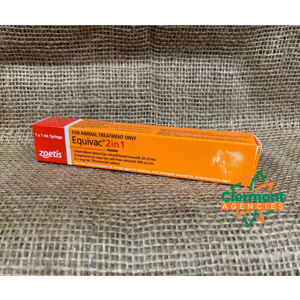 Equivac 2 in 1 1ml Syringe Zoetis - Clermont Agencies