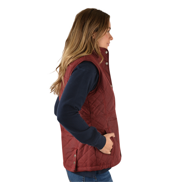 Thomas Cook Womens Hazelbrooke Oilskin Vest - Clermont Agencies