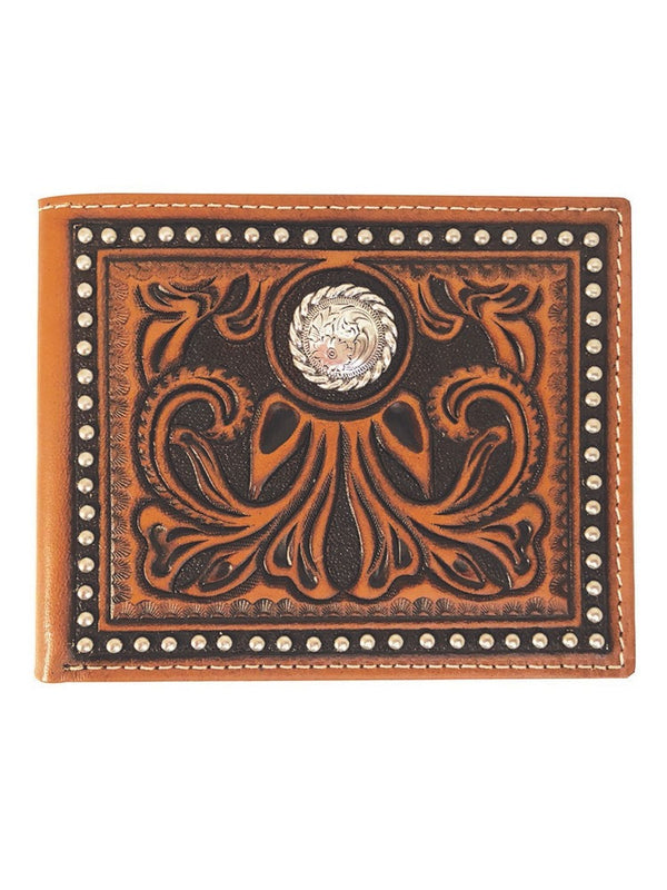 Roper Bi-Fold Tooled Leather Wallet - Clermont Agencies